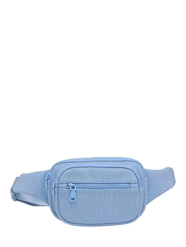 SOL AND SELENE Hip Hugger Mesh Belt Bag - Sky Blue