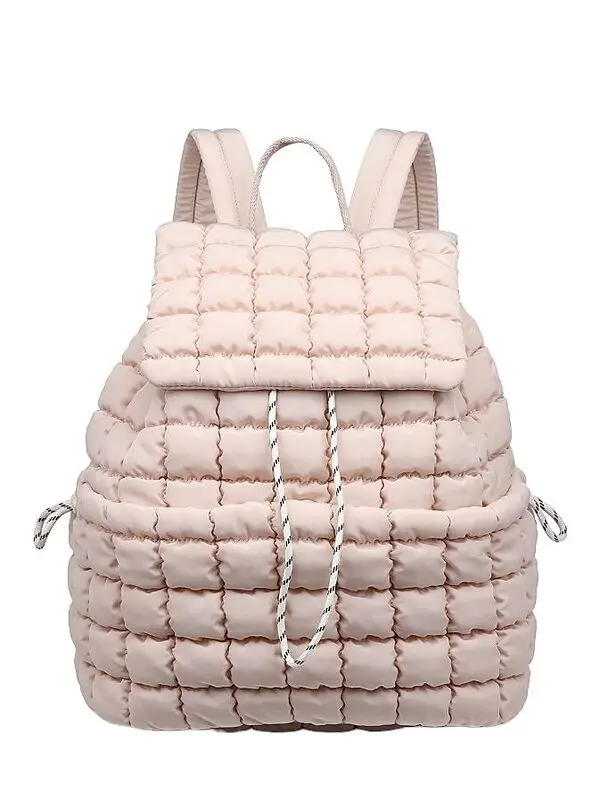 SOL AND SELENE Vitality Puffer Backpack - Cream