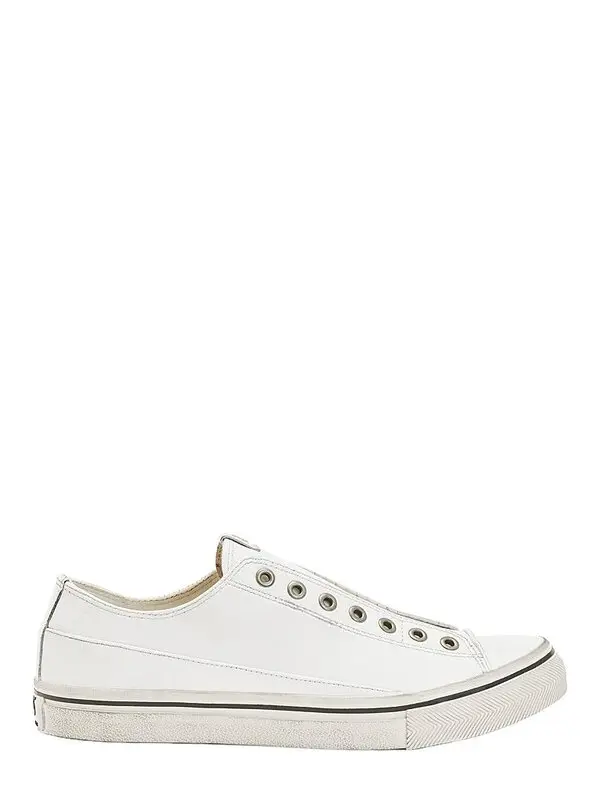John Varvatos Vulc Laceless Slip-on Sneakers - White