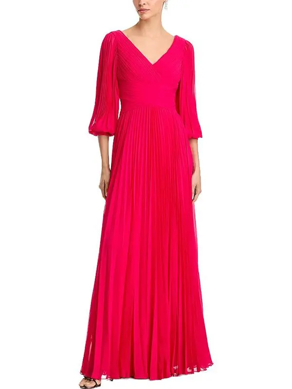 Rickie Freeman For Teri Jon Chiffon Gown - Fuchsia