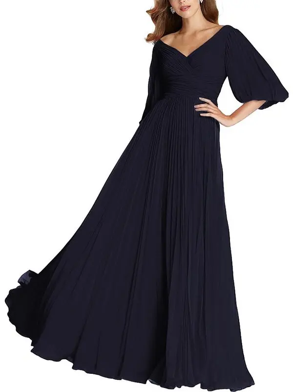 Rickie Freeman For Teri Jon Chiffon Gown - Navy