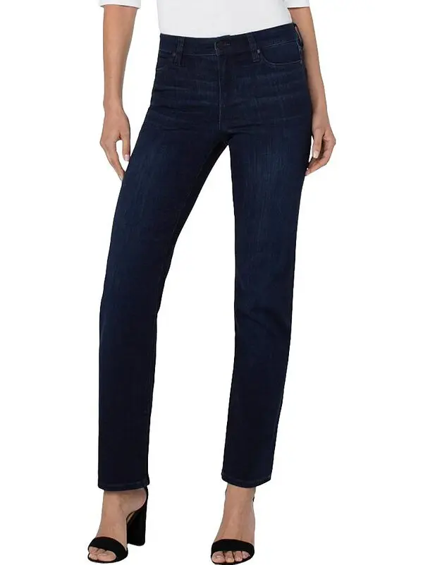 LIVERPOOL Sadie Mid Rise Straight Jeans - Halifax