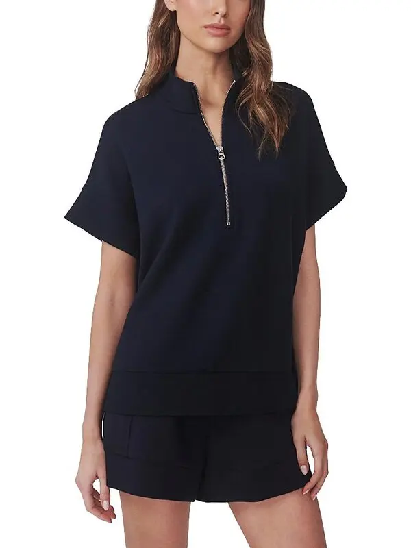 Varley Ritchie Short Sleeve Sweatshirt - Navy