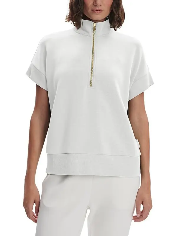 Varley Ritchie Short Sleeve Sweatshirt - White