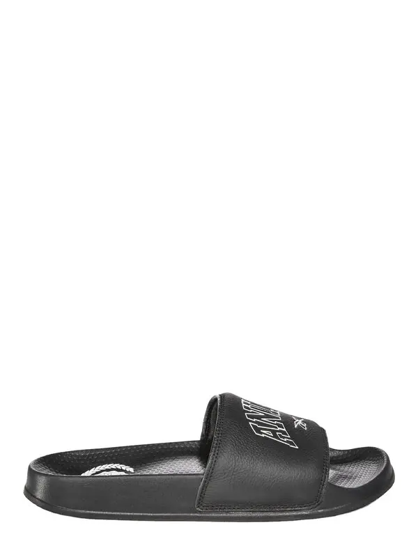 REEBOK X Anine Bing Classic Leather Slide Sandals - Black/white