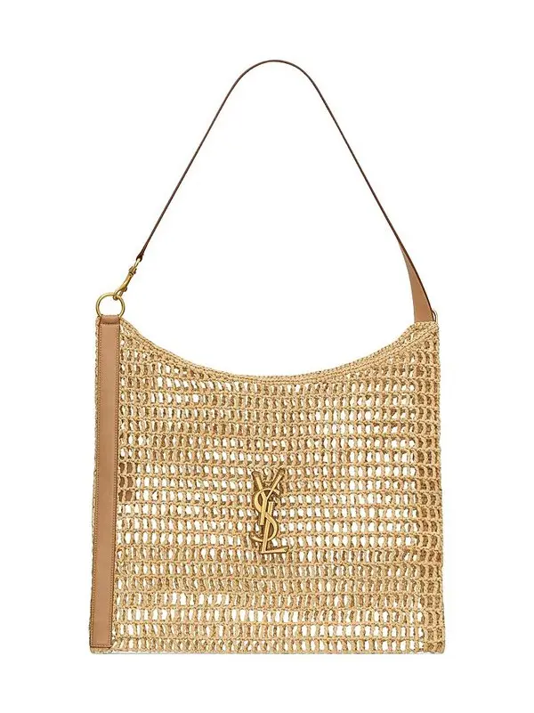 Saint Laurent Oxalis Shoulder Bag - Natural/vintage Brown/gold