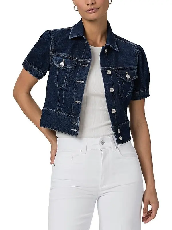 Paige Kendra Puff Sleeve Denim Jacket - Emberlynn
