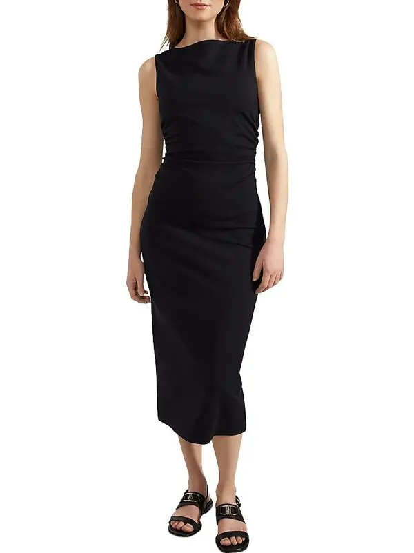 HOBBS LONDON Iliana Jersey Midi Dress - Navy