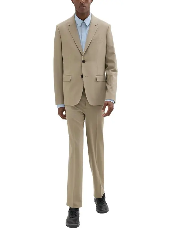 Theory Wool Two Button Blazer - Light Quarry