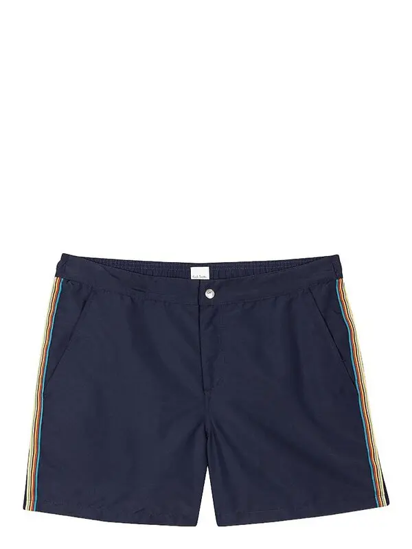 Paul Smith Signature Stripe 4 Swim Trunks - Blue