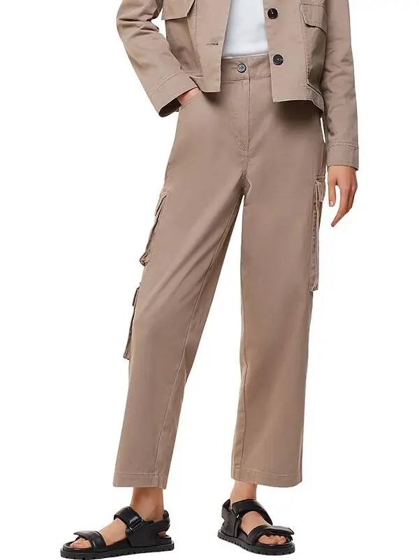 Whistles Phoebe Utility Pants - Taupe