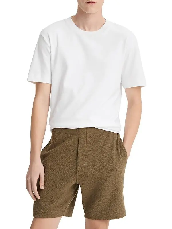 Vince Regular Fit Boucle Shorts - Kalamata