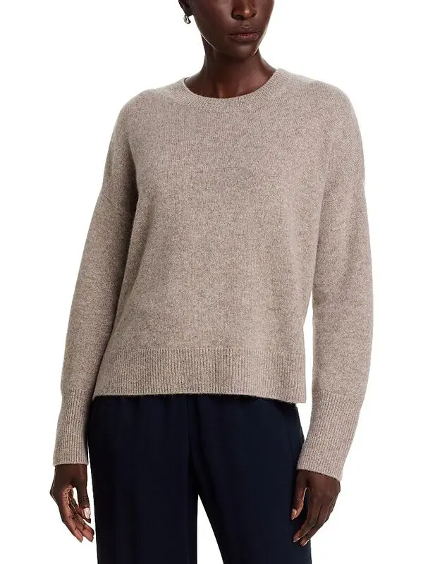 Bloomingdale'S Long Sleeve Crewneck Pullover - Sesame