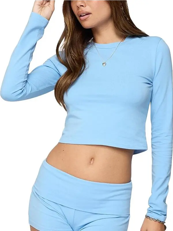EDIKTED Long Sleeve Top - Blue