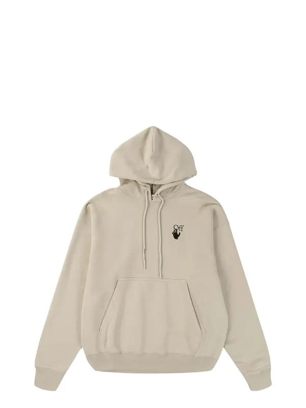 Off-White Bubble Arrow Skate Hoodie 'abbey Stone - Cream