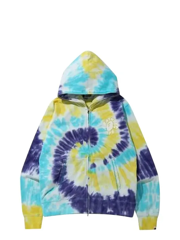 A BATHING APE Tie Dye Full Zip Hoodie - Multicolor