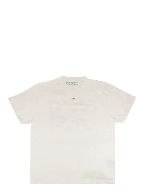 Off-White Stencil Logo T-shirt /red - White