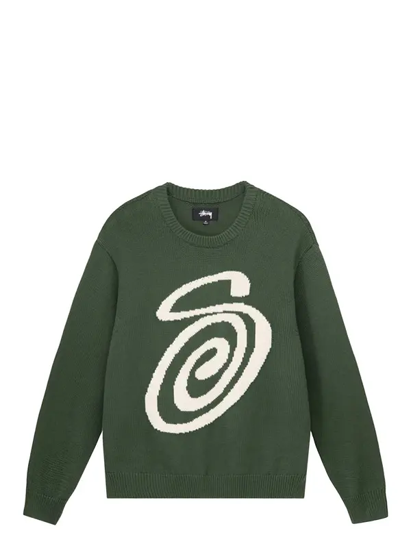 StÜssy Curly S Sweater - Green