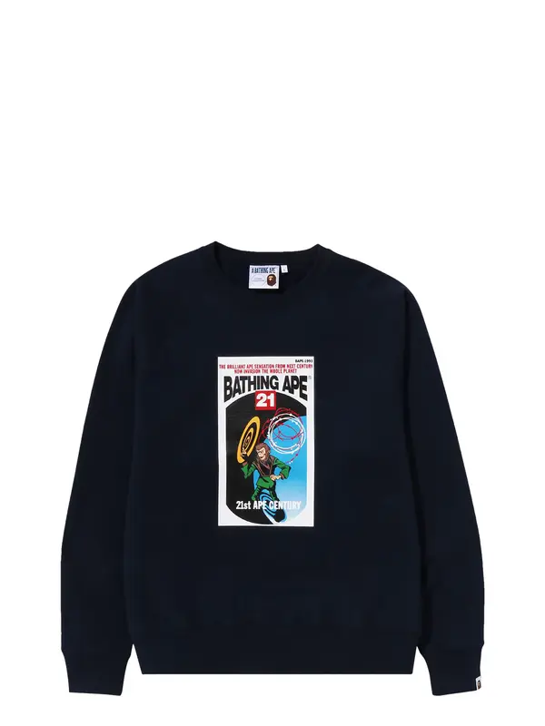 BAPE Relaxed Fit Crewneck - Blue