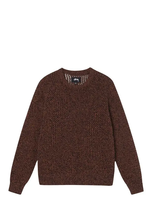 StÜssy 2 Tone Loose Gauge Sweater - Brown