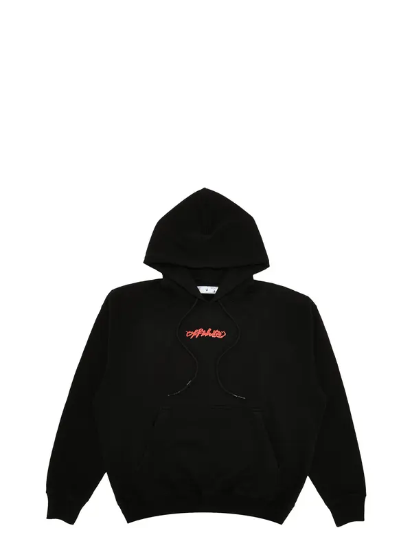 Off-White Arrow On Canvas Skate Hoodie - Black