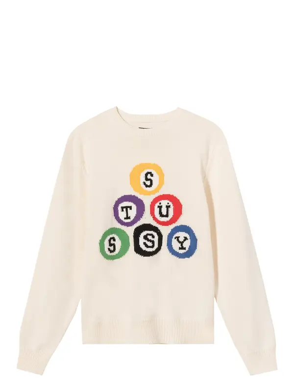 StÜssy Billiard Sweater - Cream