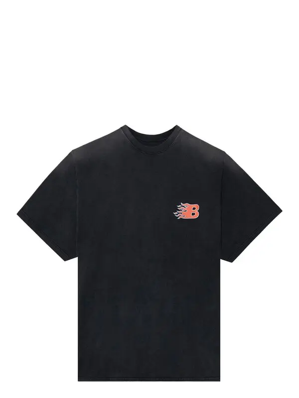 Balenciaga Flames T-shirt - Black