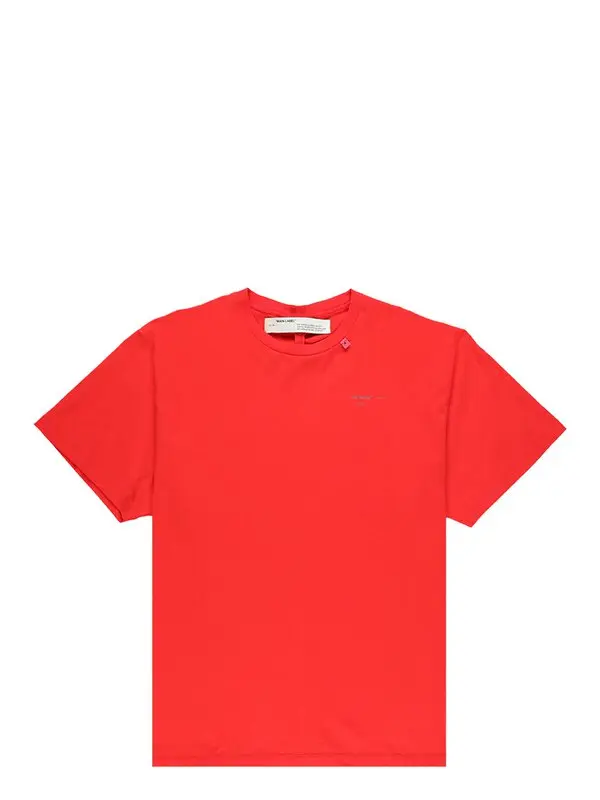 Off-White Unfinished Oversize T-shirt - Red