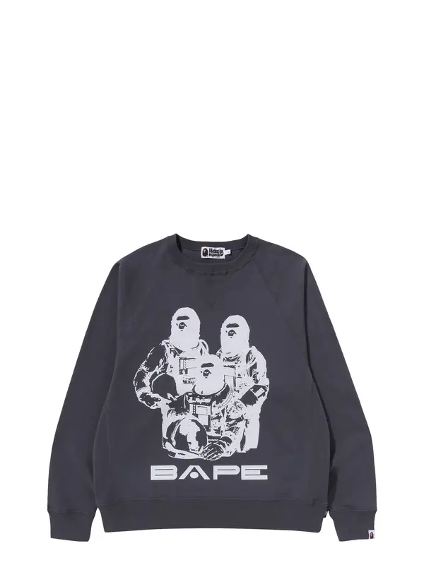 BAPE Relaxed Fit Crewneck - Black