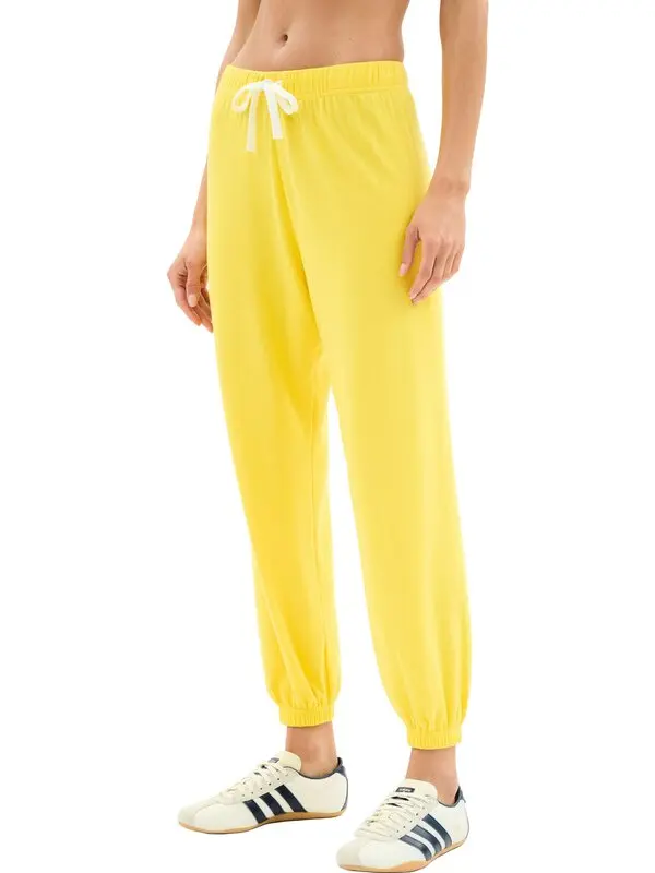 Splits59 Andie Oversized Fleece Sweatpant - Bright Yellow