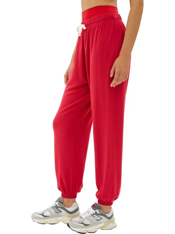 Splits59 Andie Oversized Fleece Sweatpant - Pirate Red