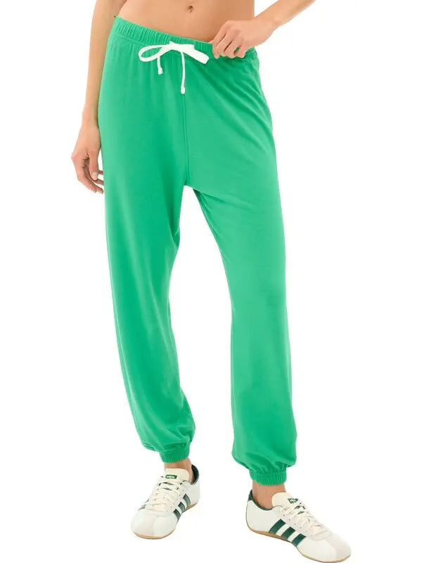 Splits59 Andie Oversized Fleece Track Pants - Spearmint