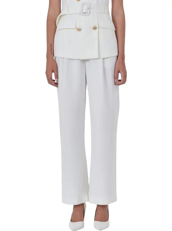 Endless Rose Pleated Trousers - Ivory