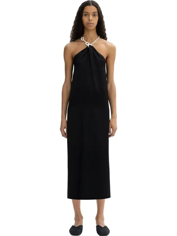 HOUSE OF DAGMAR Chain Halterneck Dress - Black