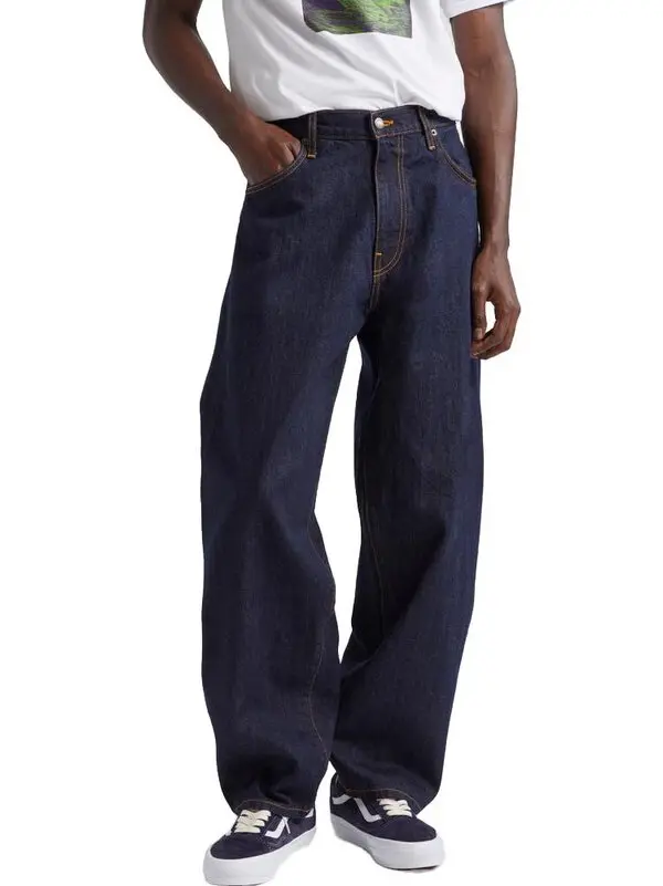 NOAH Nonstretch Denim Stovepipe Jeans - Indigo