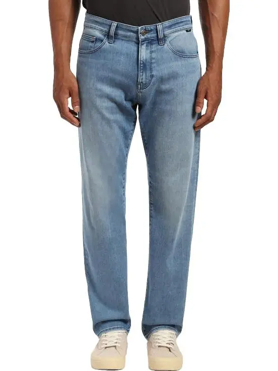 MAVI Zach Straight Leg Jeans - Light Tonal Brushed Super