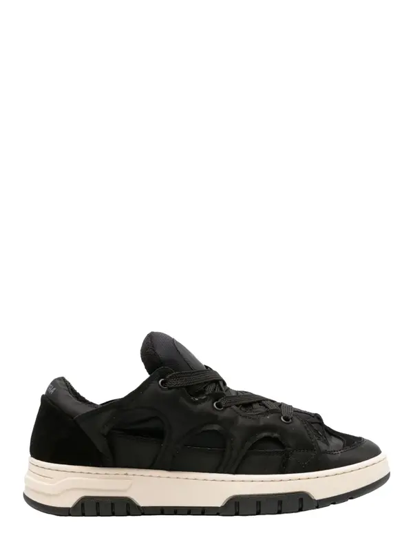 SANTHA Panelled Sneakers - Black