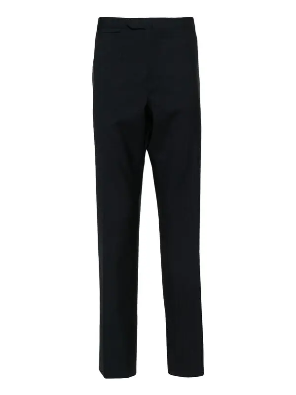 Corneliani Slim-fit Virgin Wool Trousers - Blue