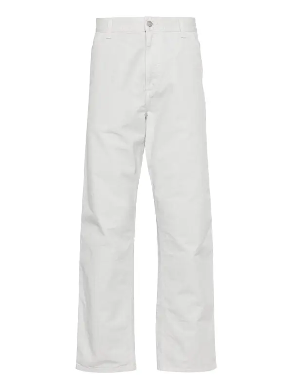 Carhartt Work In Progress Single Knee Straight-leg Trousers - Grey