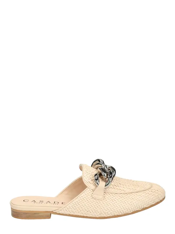 Casadei Chain-detail Slippers - Neutrals