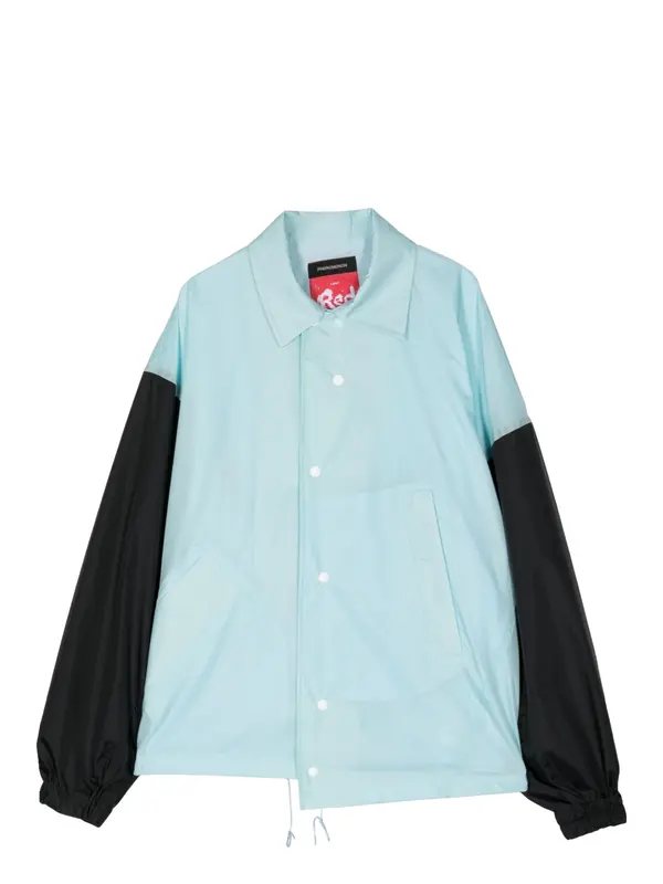 FUMITO GANRYU X Phenomenon Logo-print Shirt Jacket - Blue