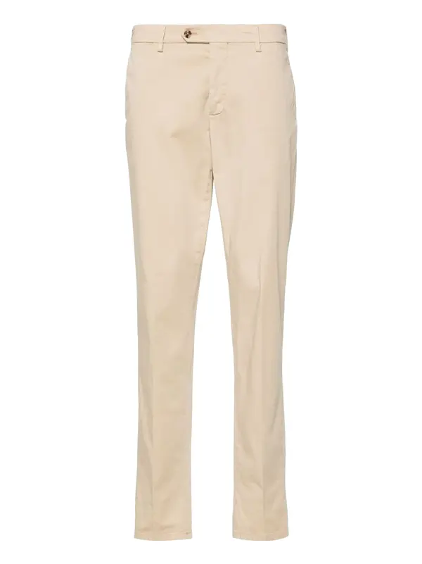 LARDINI Paris Slim-leg Chino Trousers - Neutrals
