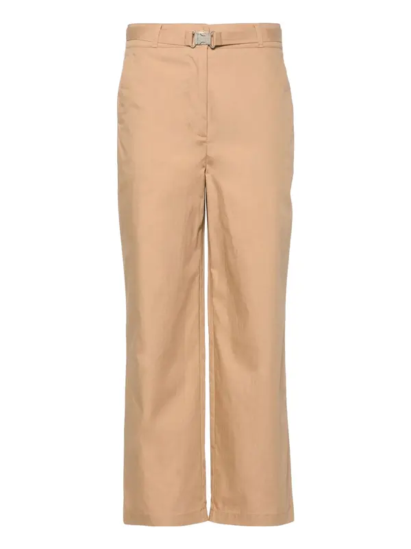 Liu Jo Belted Straight-leg Trousers - Neutrals
