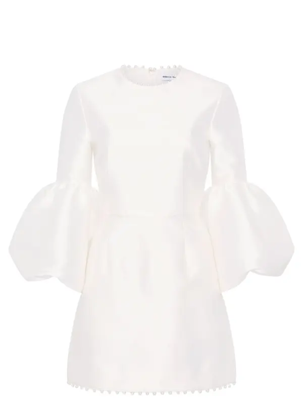 Rebecca Vallance Cristine Pearl-embellished Minidress - White