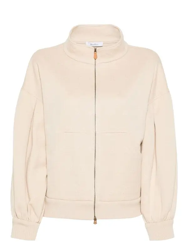 Max Mara Gastone Logo-embossed Jacket - Neutrals