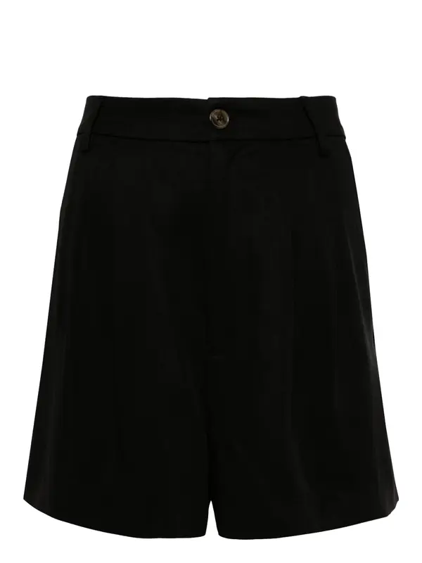 REFORMATION High-rise Lyocell Shorts - Black