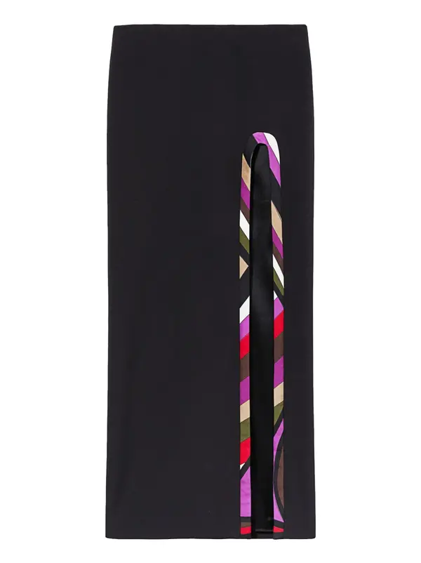 Emilio Pucci Iride-trim Maxi Skirt - Black