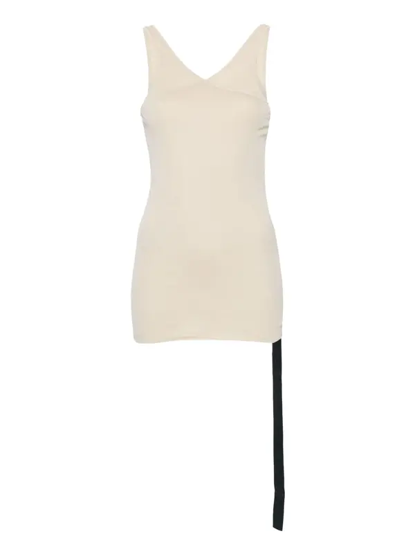 Rick Owens Double Ziggy Banana Jersey Tank Top - Neutrals