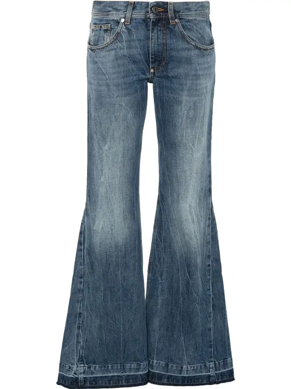 Stella McCartney Mid-rise Flared Jeans - Blue