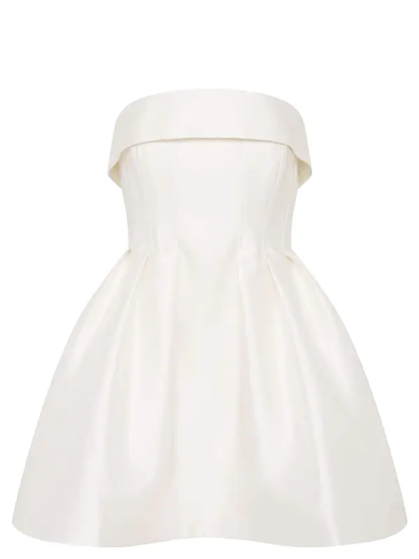 Rebecca Vallance Cristine Strapless Mini Dress - White